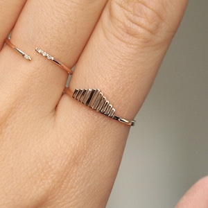 Clam Ring, Shell Ring, 14K Solid Gold Ring, Fan-shape Ring, Scallop ...