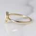 14k Gold Triangle Ring Triangle Ring Triangle Solid Gold - Etsy