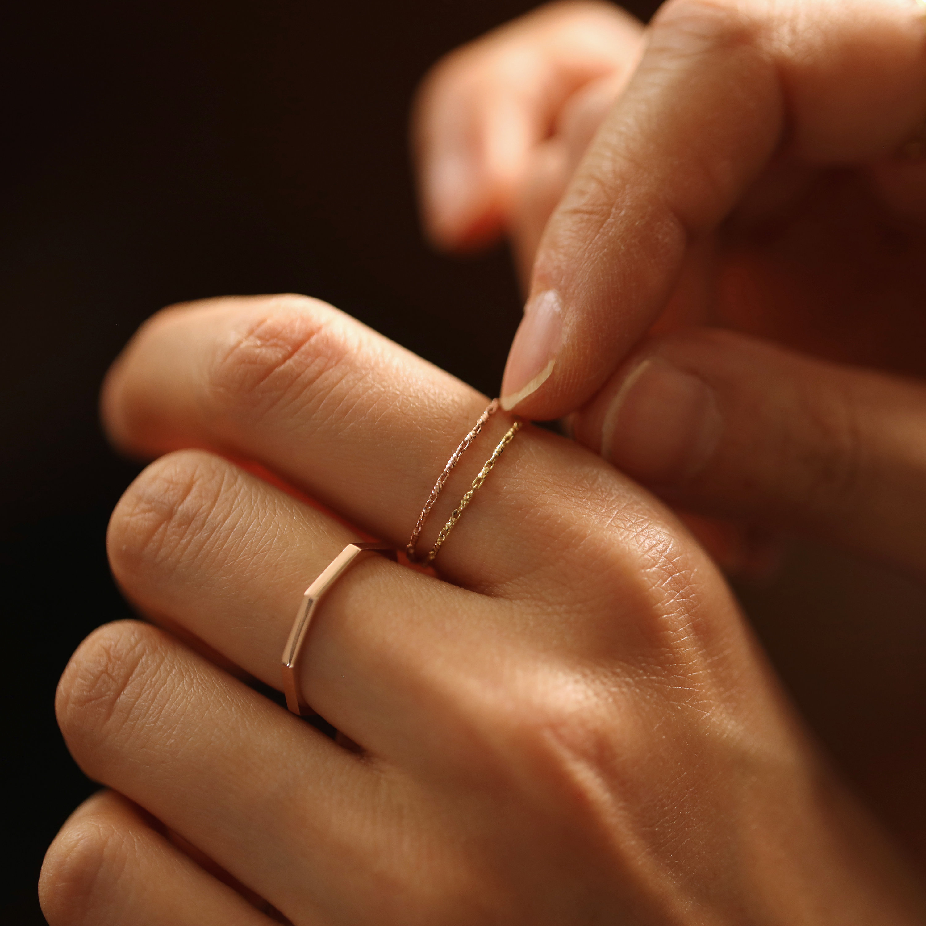 Raso Chain Ring Soft Ring Minimalist Ring Dainty Ring - Etsy