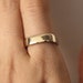 Square Gold Ring, 14k Solid Gold Ring, Tapered Bottom Square Shaped ...