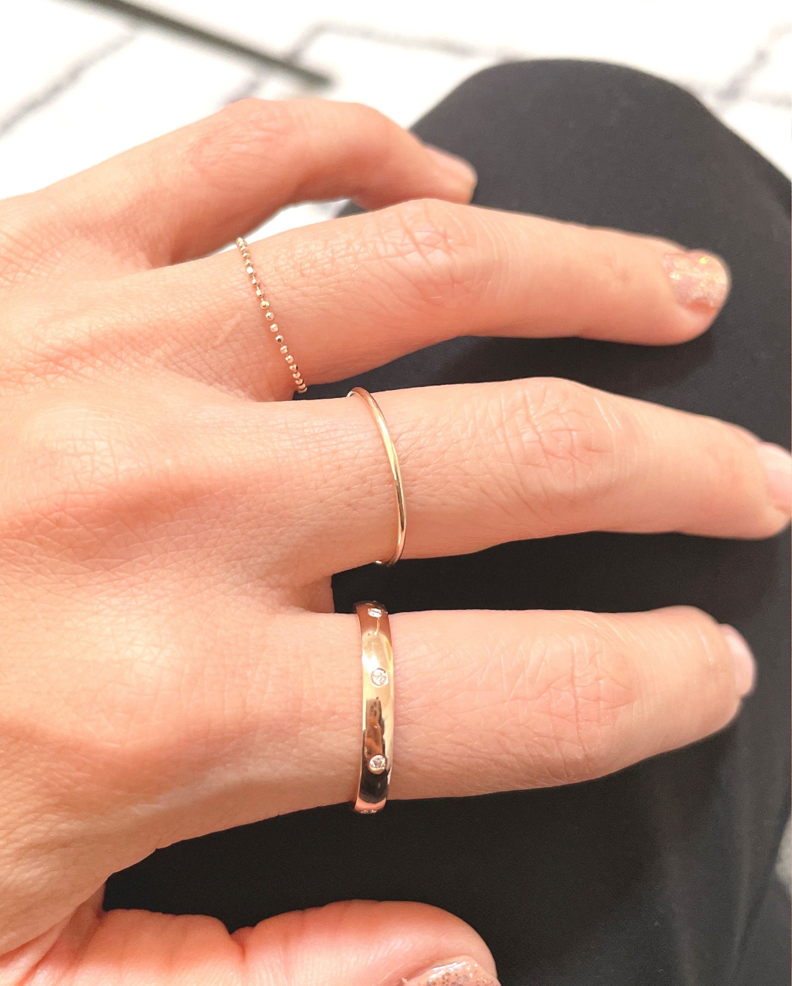 Chain Ring Soft Ring Minimalist Ring Dainty Ring Ball - Etsy