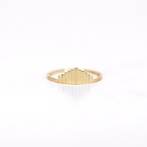 Clam Ring, Shell Ring, 14K Solid Gold Ring, Fan-shape Ring, Scallop ...