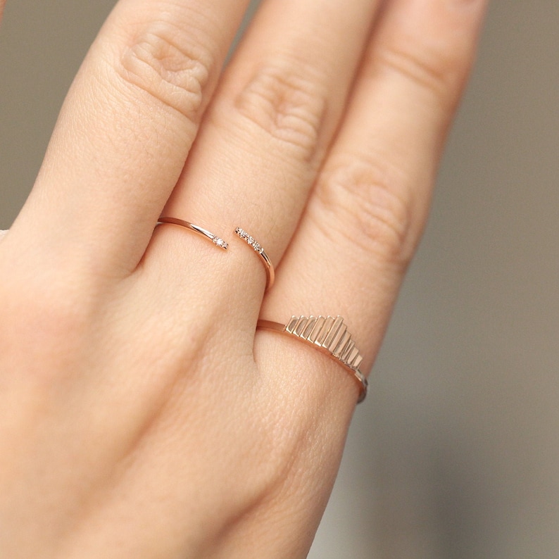 Clam Ring, Shell Ring, 14K Solid Gold Ring, Fan-shape Ring, Scallop ...