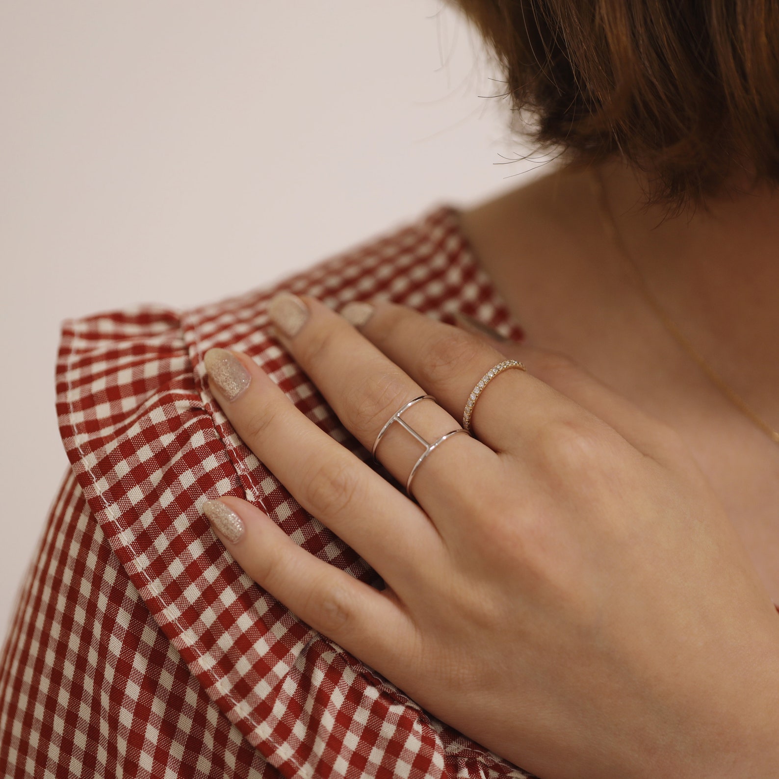 Gold Ring, Solid 14k Gold Ring, H Ring, Minimalist Ring, Unique Ring ...