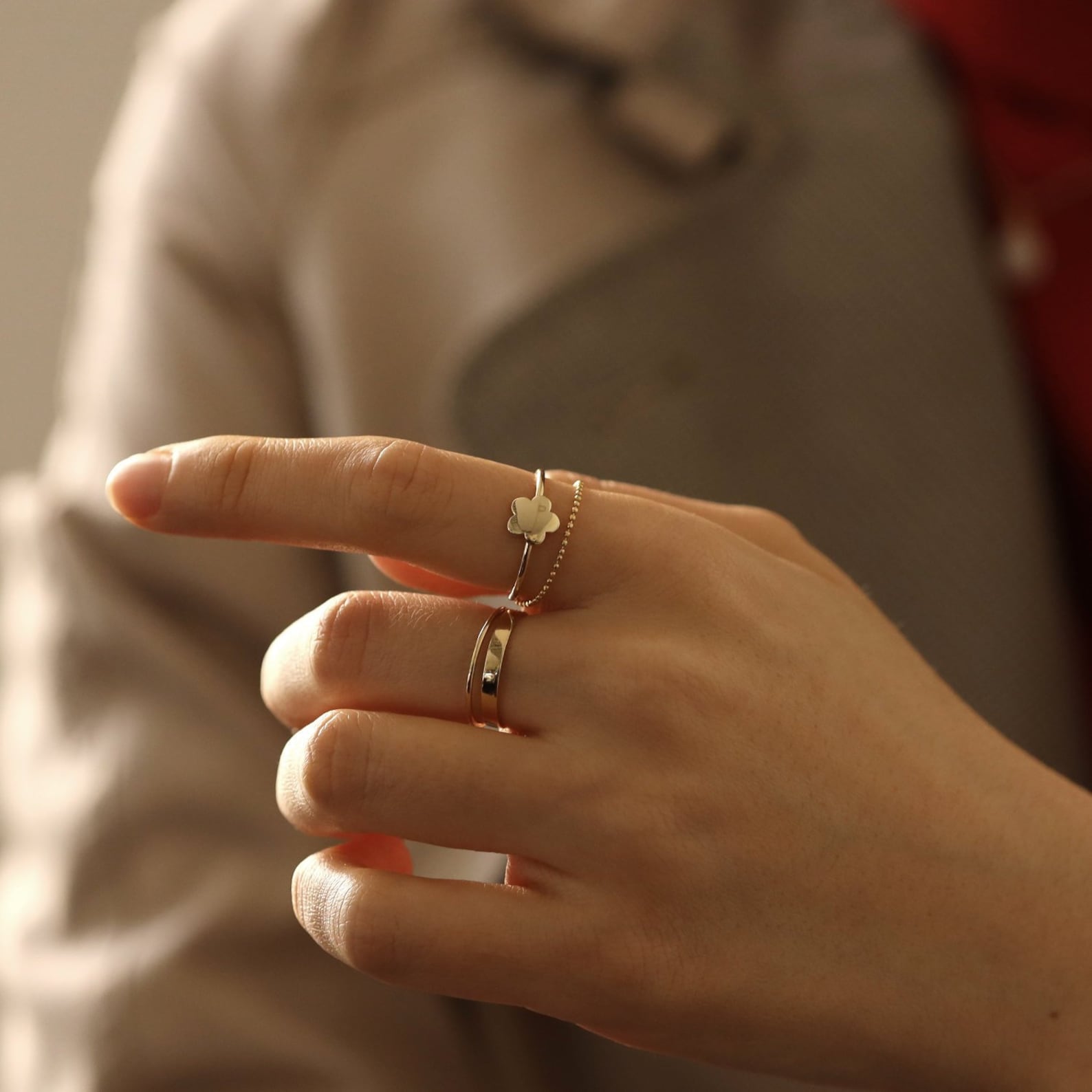 Flower Ring 14k Solid Gold Ring Flower Shape Ring Simple - Etsy