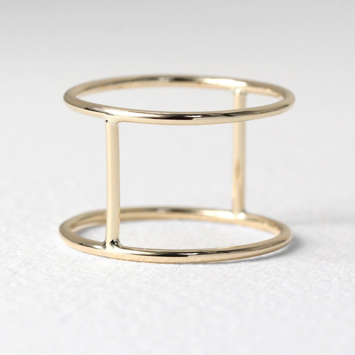 Gold Ring Solid 14k Gold Ring H Ring Minimalist Ring - Etsy