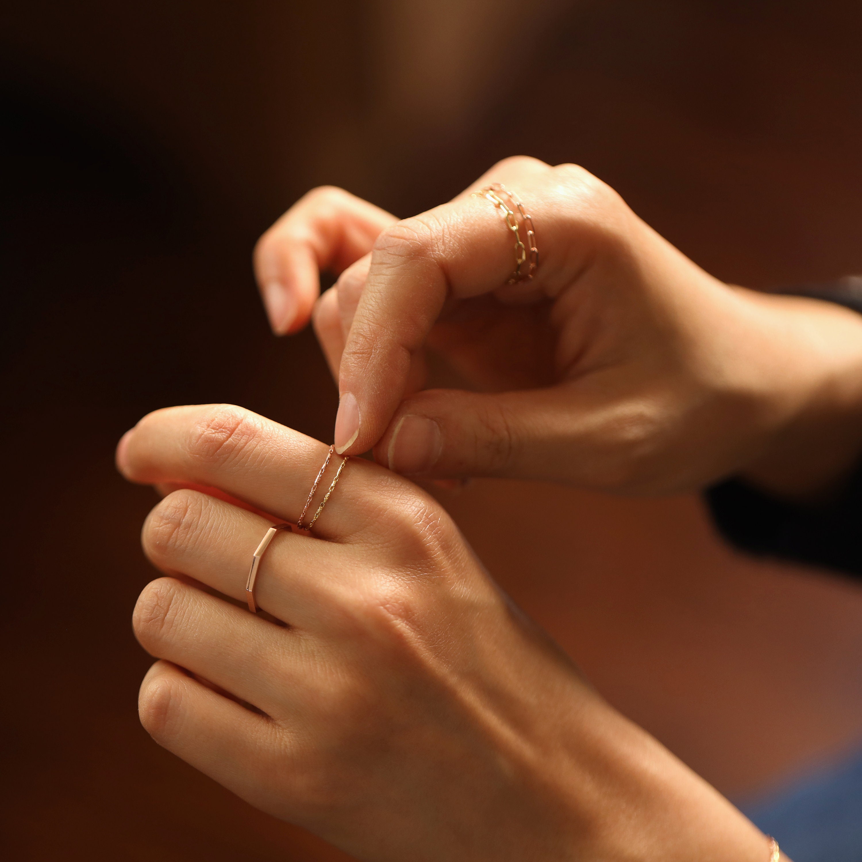 Raso Chain Ring Soft Ring Minimalist Ring Dainty Ring - Etsy