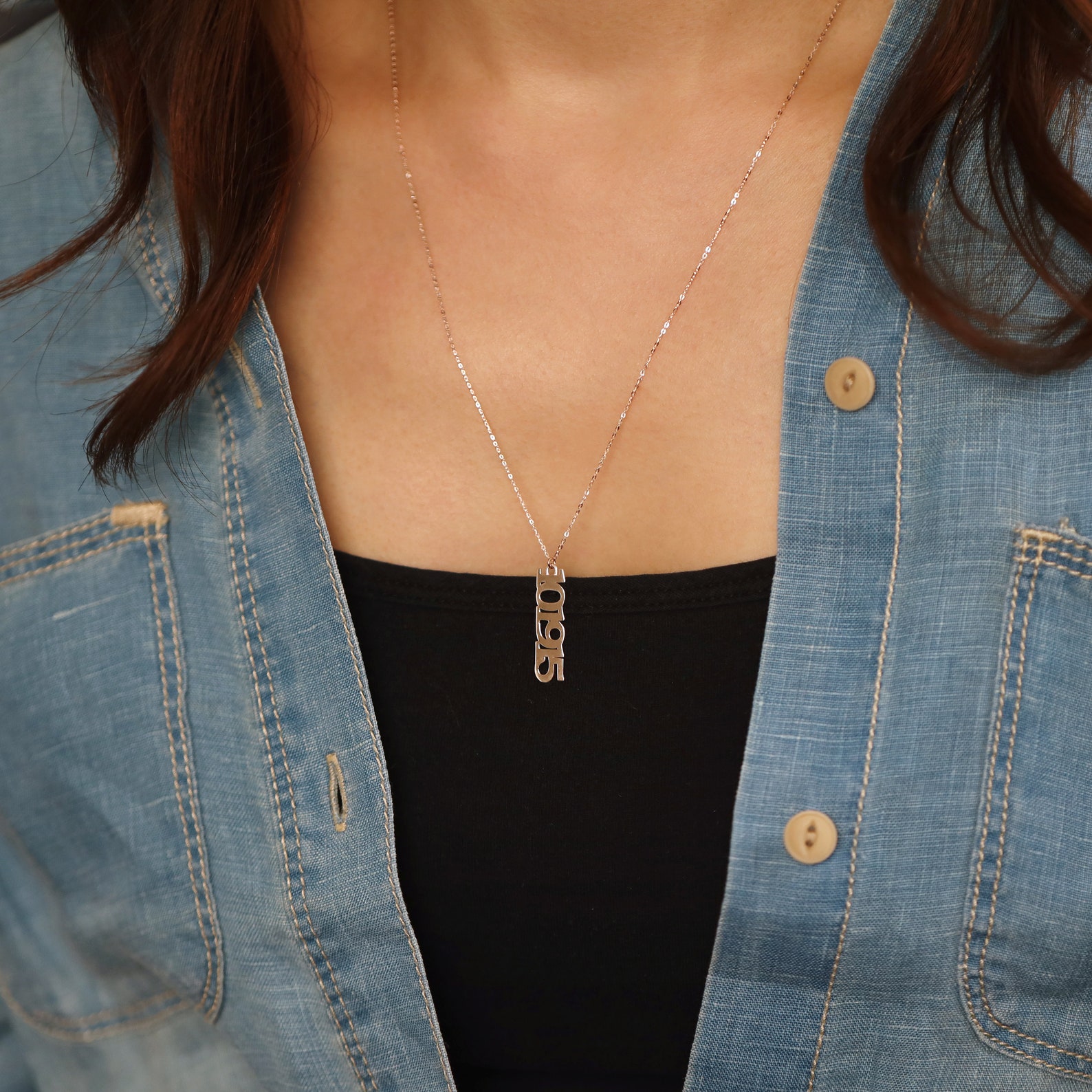 Personalized Numbers Necklace Custom Date Number Necklace - Etsy