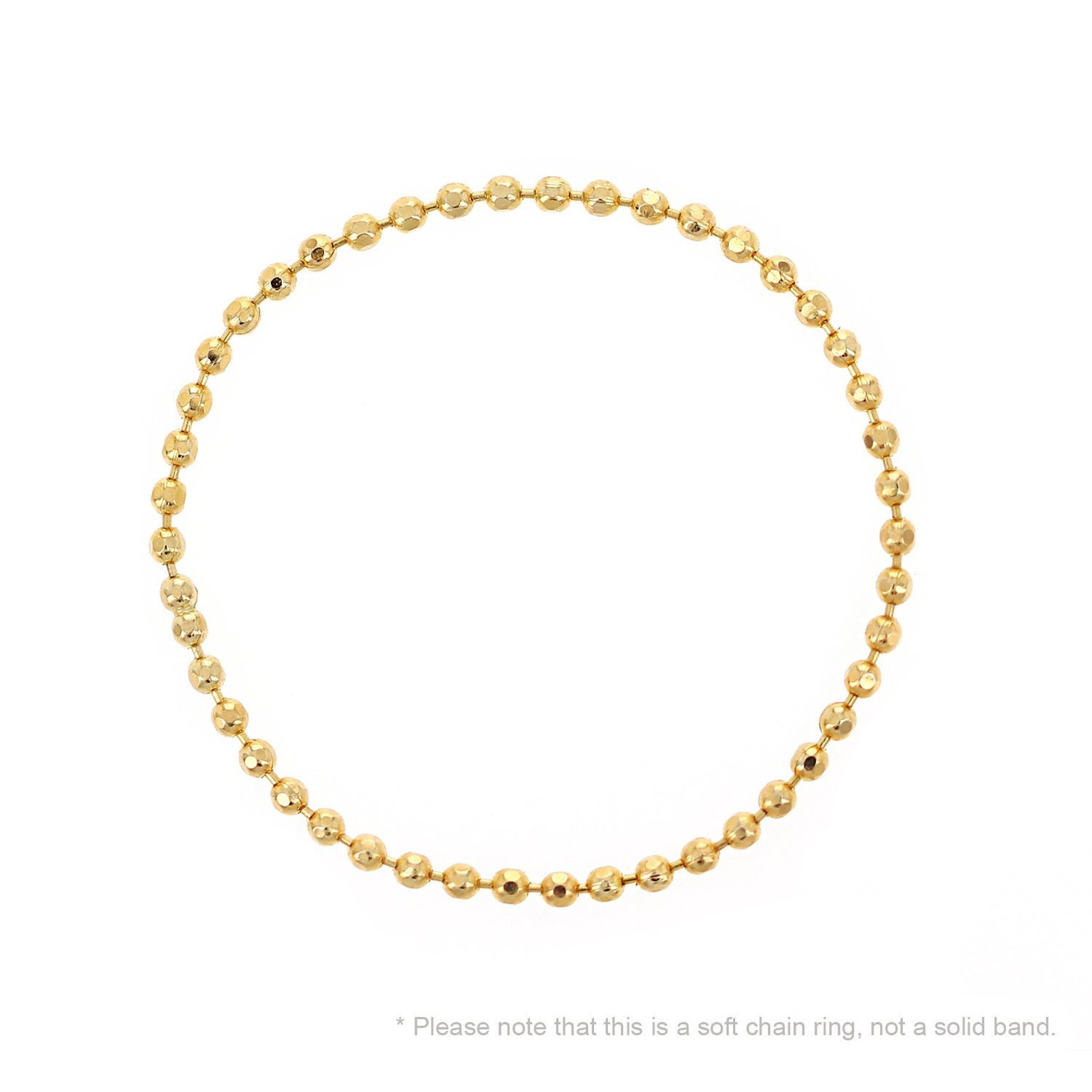 Chain Ring Soft Ring Minimalist Ring Dainty Ring Ball | Etsy