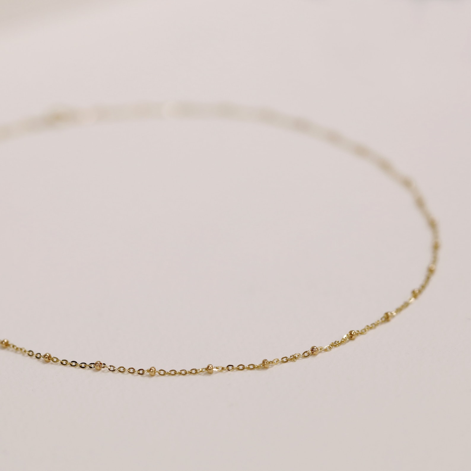 Bead Chain Necklace Rolo Chain With Bead Link Necklace Bead | Etsy