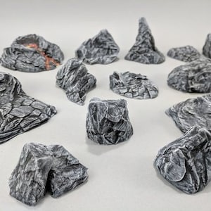 20 Pcs Rocks Kit / Fantasy / Dnd / D&D / Pathfinder / Terrain / Hero's ...