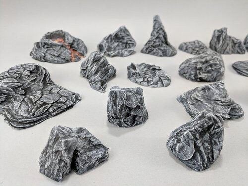 20 Pcs Rocks Kit / Fantasy / Dnd / D&D / Pathfinder / Terrain - Etsy