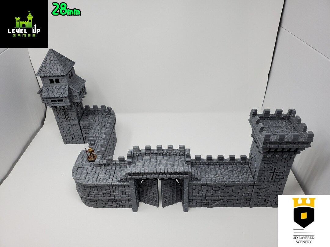 Castle Wall Pack 2 / Fantasy / Dnd / D&D / Pathfinder / Terrain / 3D ...