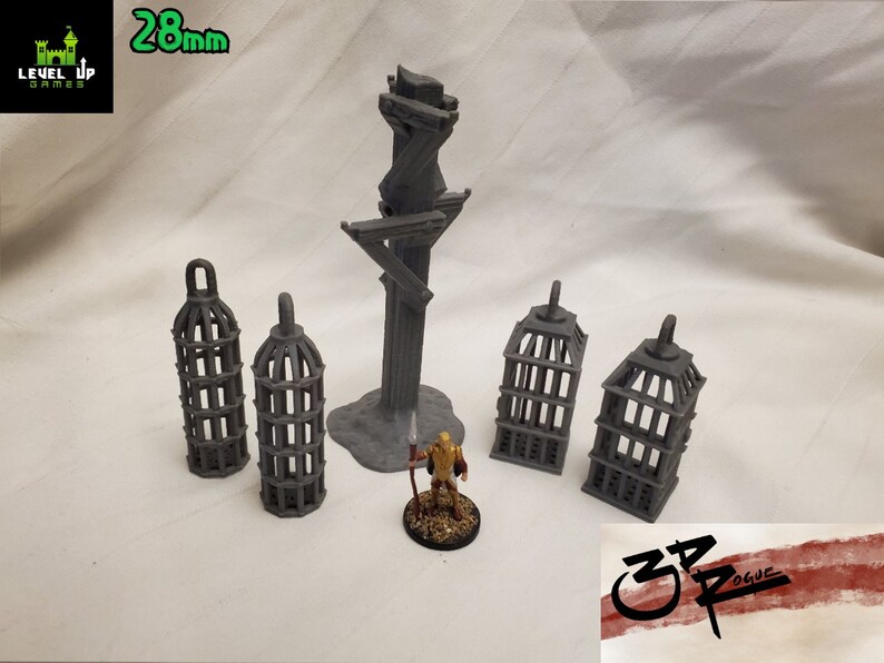 Cage Tree / DnD / D&D / 40k / Pathfinder / Terrain / 3DRouge / | Etsy