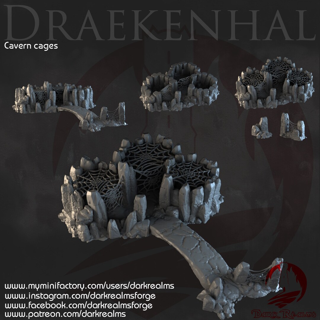 Draekenhal Cages / Tabletop / Fantasy / Dnd / D&D / Pathfinder / Dark ...