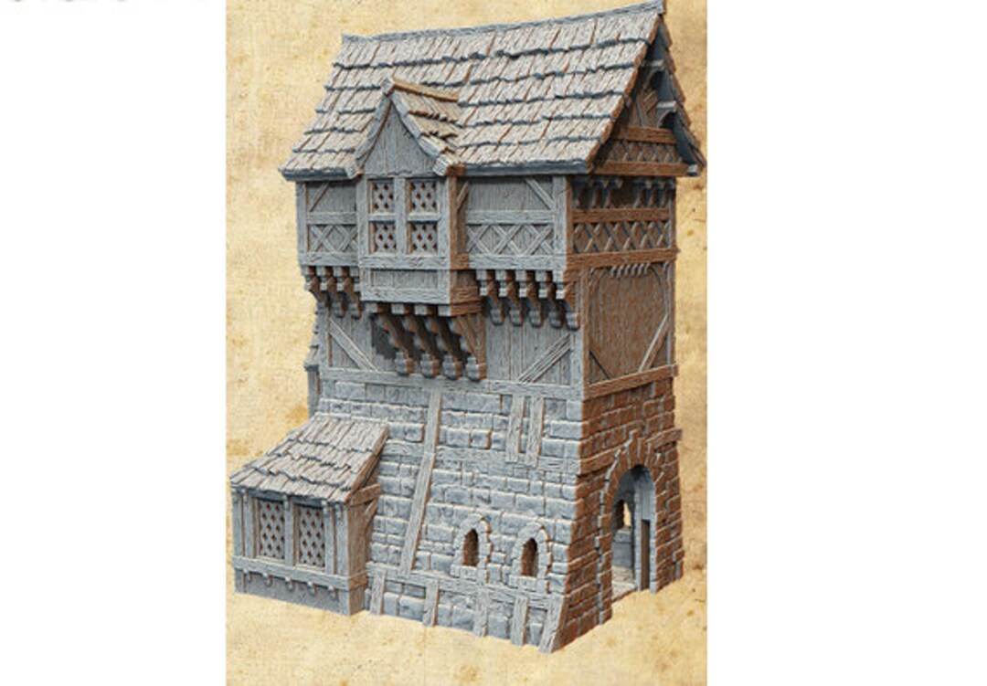 Liechheim - Large Commoner House / Fantasy / D&D / Pathfinder / Terrain ...