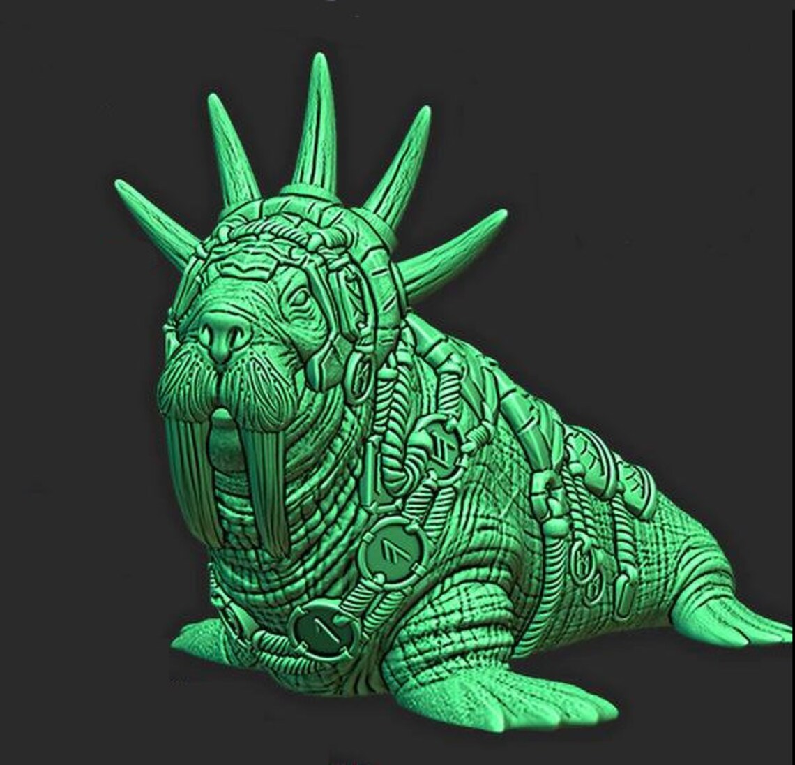 Walrus God Mini 28mm / Dnd / D&D / Pathfinder / Terrain / | Etsy