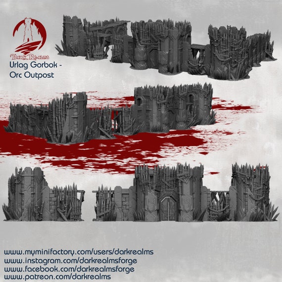 Urlag Orc Outpost / Fantasy / Dnd / D&D / LOTR/ Pathfinder / - Etsy