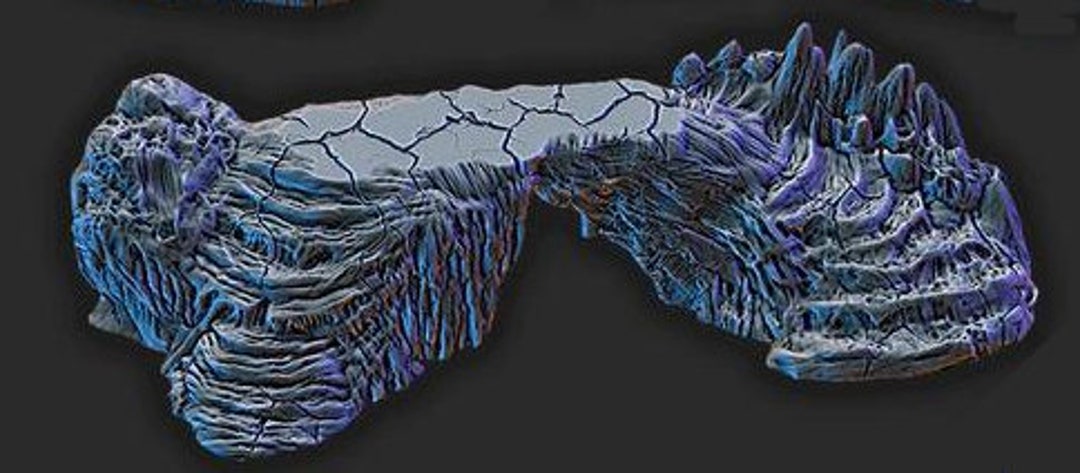 Ice Bridge / Dnd / D&D / Pathfinder / Terrain / Wilds of Wintertide - Etsy