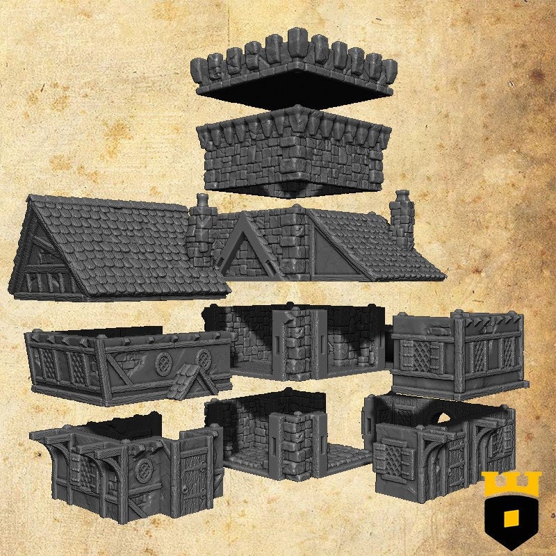 Town Hall / Fantasy / Dnd / D&D / Pathfinder / Terrain / 3D | Etsy