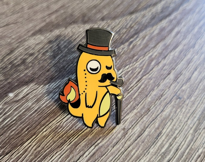 Top Hat Charmander Pin // Pokemon - Etsy