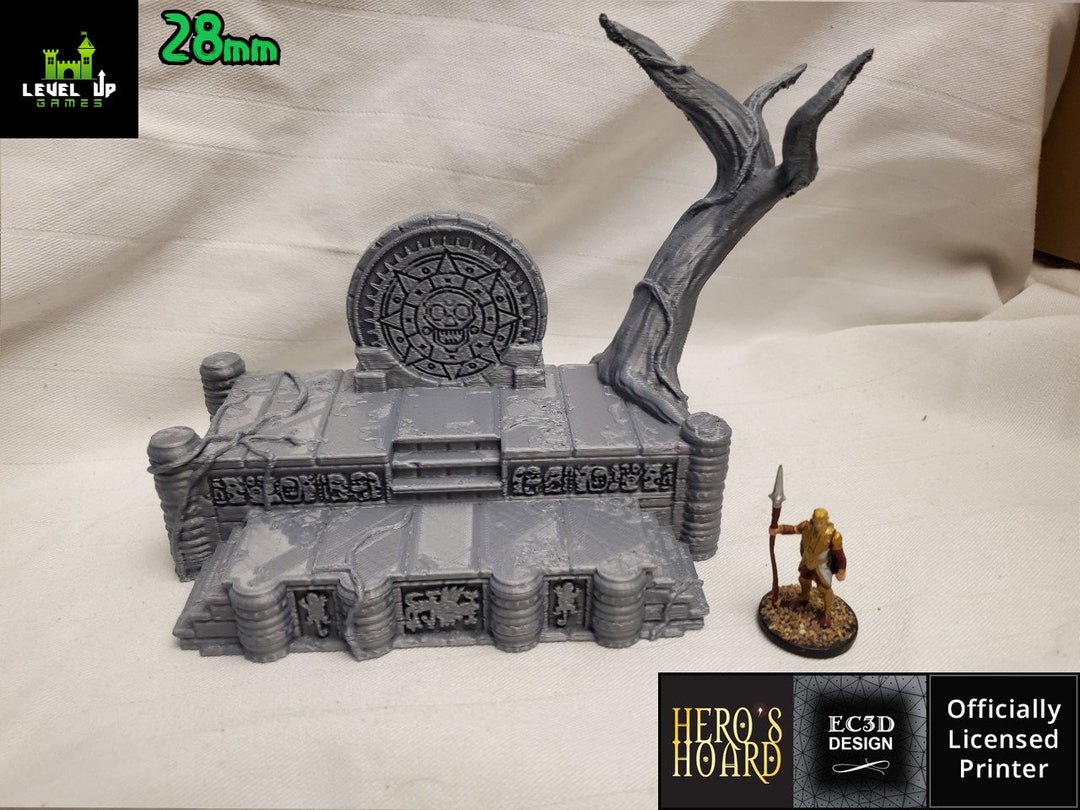 Overgrown Temple Dais / Fantasy / Dnd / D&D / Pathfinder / Terrain ...