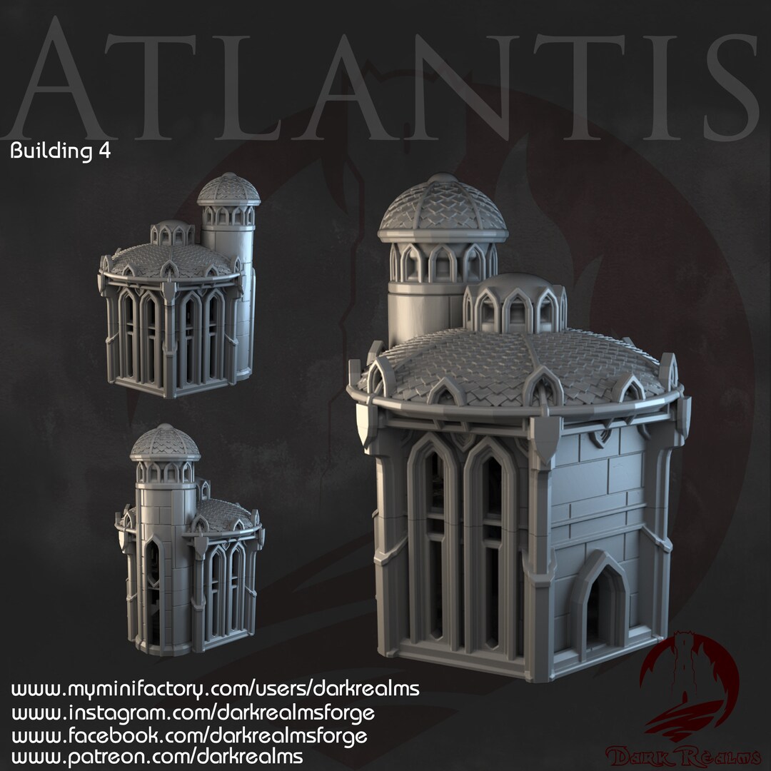 Atlantis Building 4 / Tabletop / Fantasy / Dnd / D&D / Pathfinder ...
