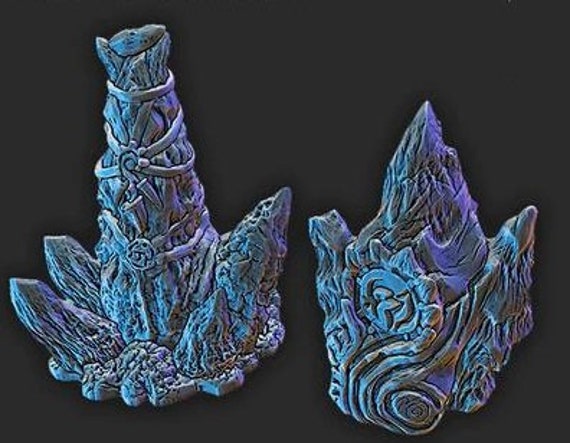 Ice Totems / Dnd / D&D / Pathfinder / Terrain / Wilds of | Etsy