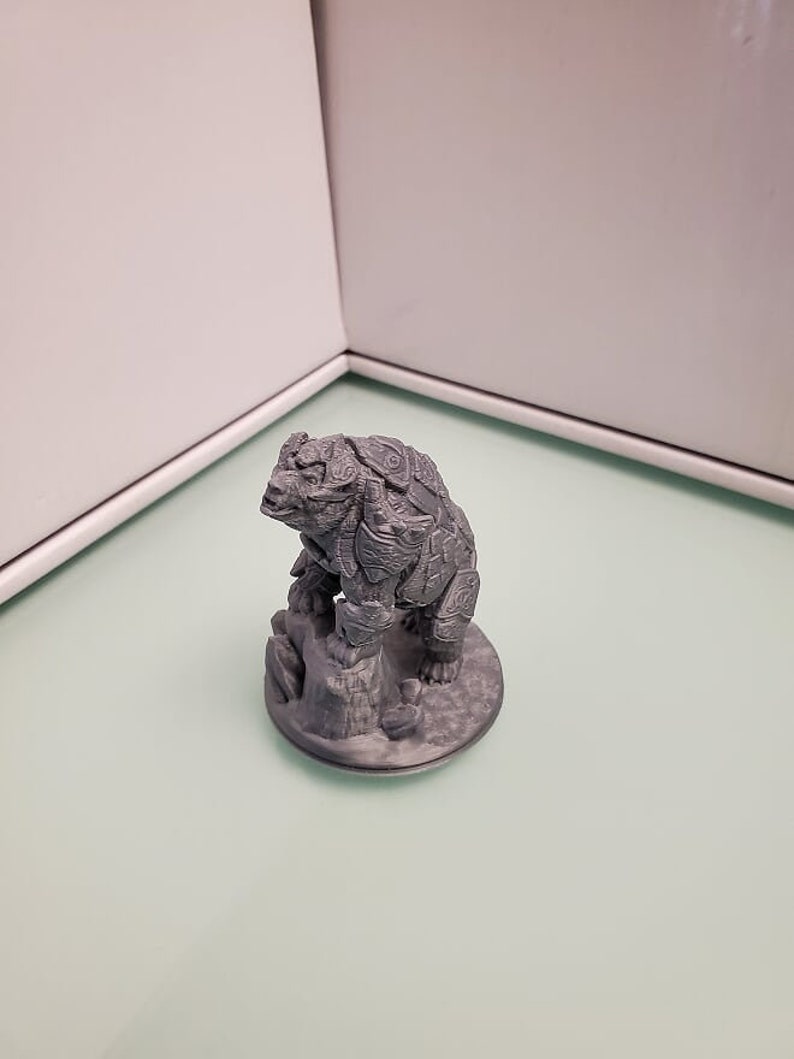 Armored Bear 2 Mini 28mm / Dnd / D&D / Pathfinder / Terrain / | Etsy