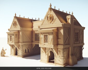 Town Hall / Fantasy / Dnd / D&D / Pathfinder / Terrain / 3D | Etsy