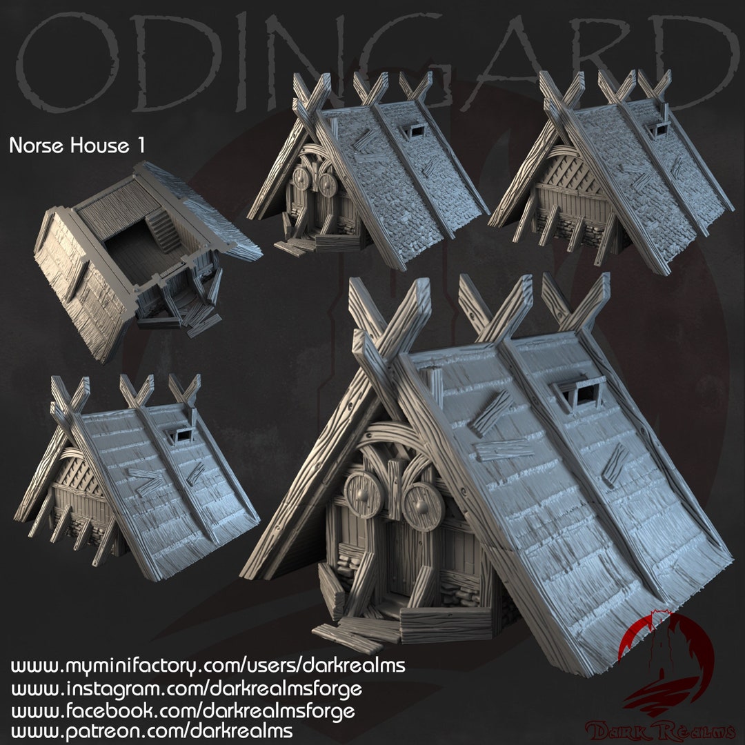 Odingard Norse House 1 / Tabletop / Fantasy / Dnd / D&D / Pathfinder ...