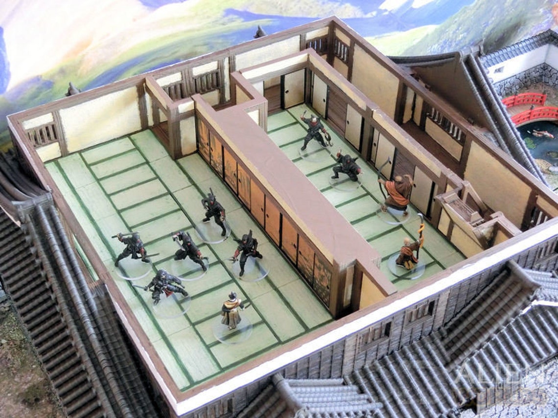Samurai Castle / Fantasy / Dnd / D&D / Pathfinder / Samuri | Etsy