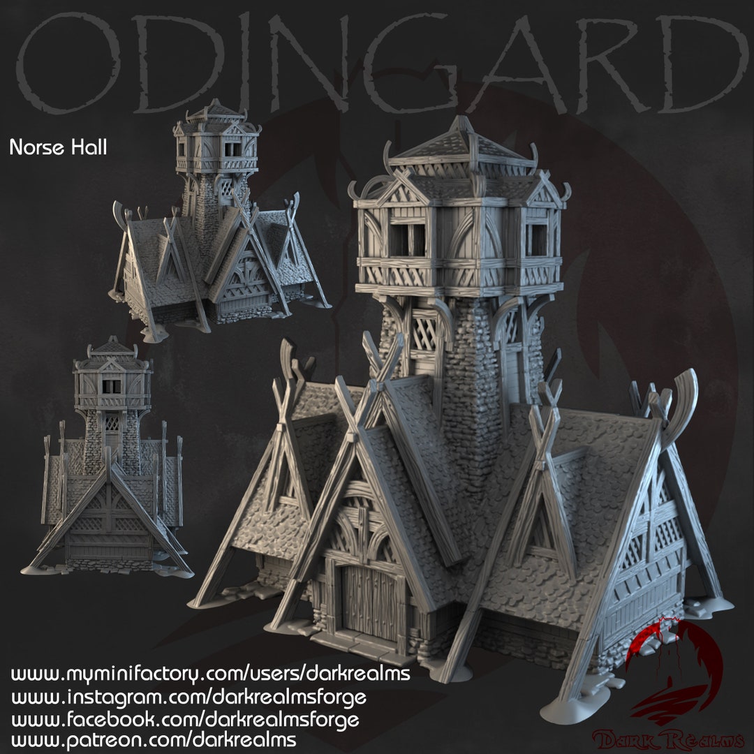 Odingard Norse Hall / Tabletop / Fantasy / Dnd / D&D / Pathfinder ...
