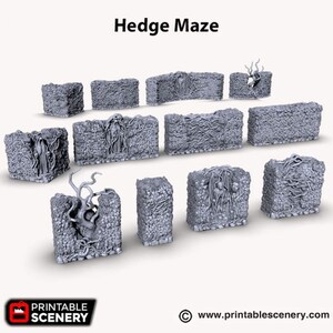 Shadowfey - Hedge Maze (12pcs) / Dnd / D&D / Pathfinder / Printable ...