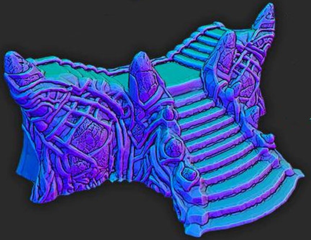 Ice Stairway / Dnd / D&D / Pathfinder / Terrain / Wilds of Wintertide ...