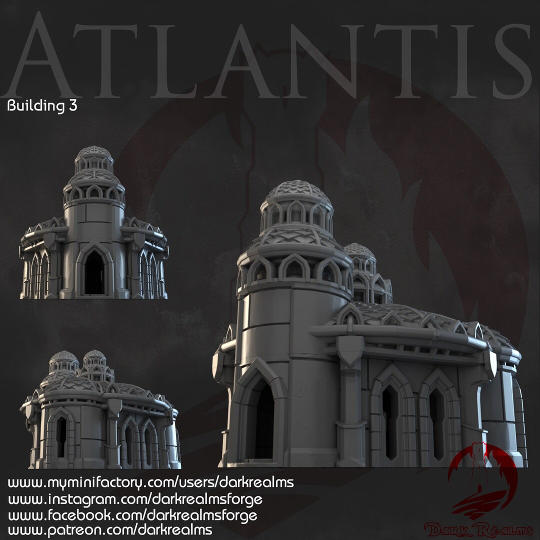 Atlantis Building 3 / Tabletop / Fantasy / Dnd / D&D / Pathfinder ...