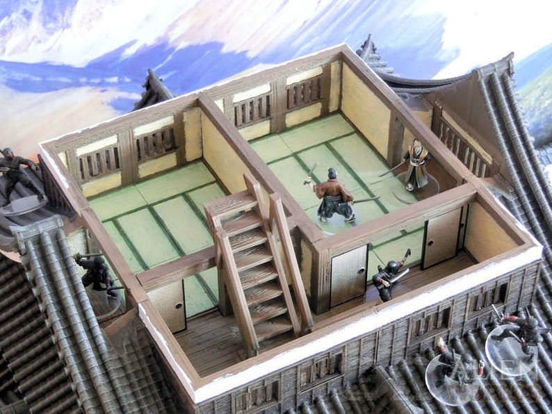 Samurai Castle / Fantasy / Dnd / D&D / Pathfinder / Samuri | Etsy