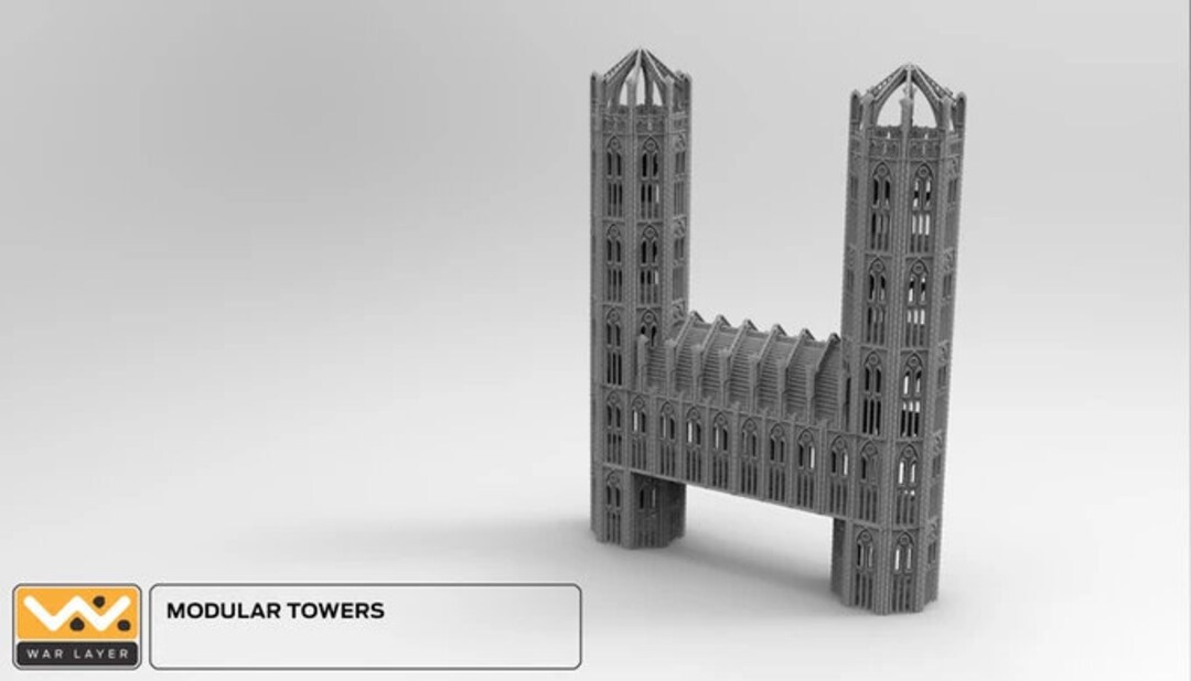 Gothic Modular Tower / Fantasy / D&D / Rubble / Terrain / War Layer - Etsy