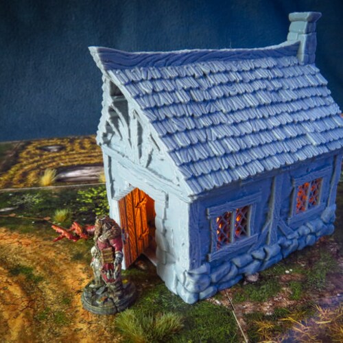 Basic House / Fantasy / Dnd / D&D / Pathfinder / Terrain / - Etsy