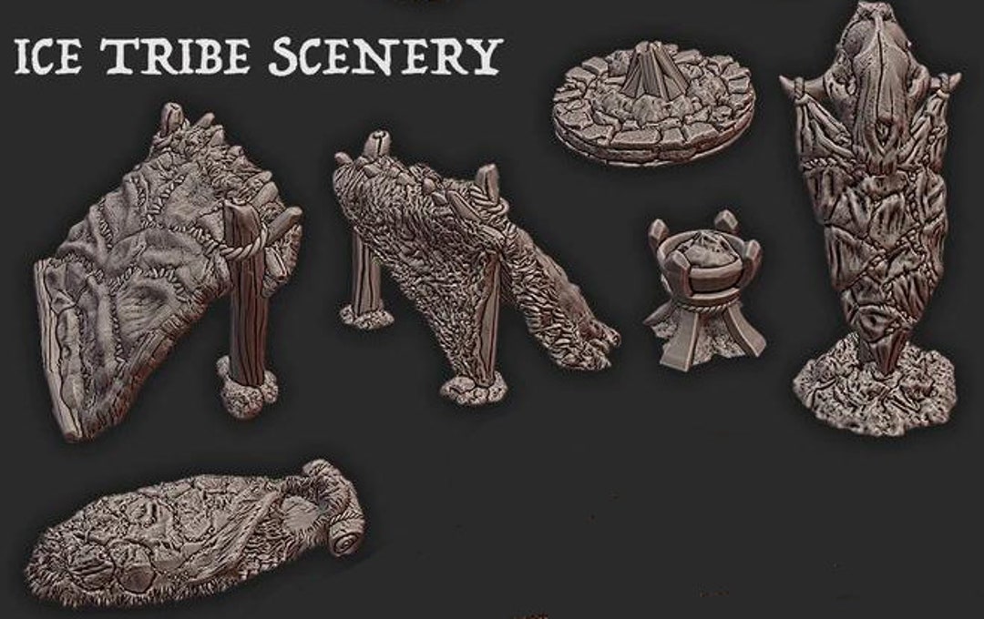 Ice Tribe Scenery/ Dnd / D&D / Pathfinder / Terrain / Wilds of ...