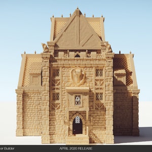 Town Hall / Fantasy / Dnd / D&D / Pathfinder / Terrain / Code 2 - Etsy