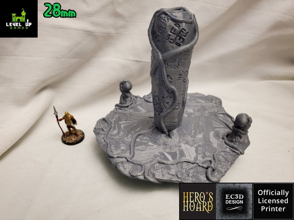 Carved Rock Pillar Jungle / Fantasy / Dnd / D&D / Pathfinder / - Etsy