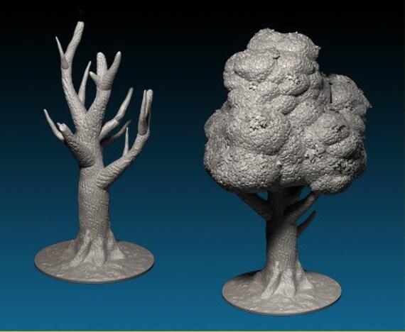 6 Pcs Tree Kit / Fantasy / Dnd / D&D / Pathfinder / Terrain / - Etsy