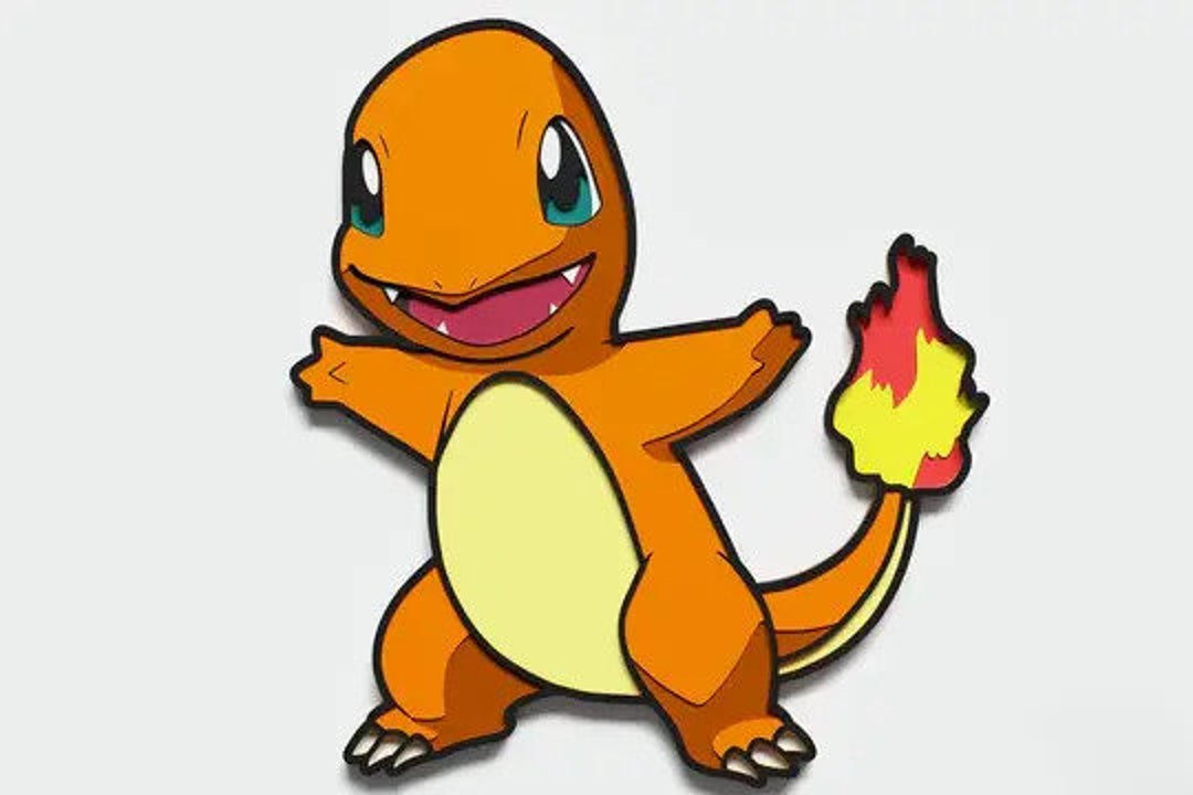 Pokemon Charmander Wall Art // Wooden // Multi Layered // Painted - Etsy