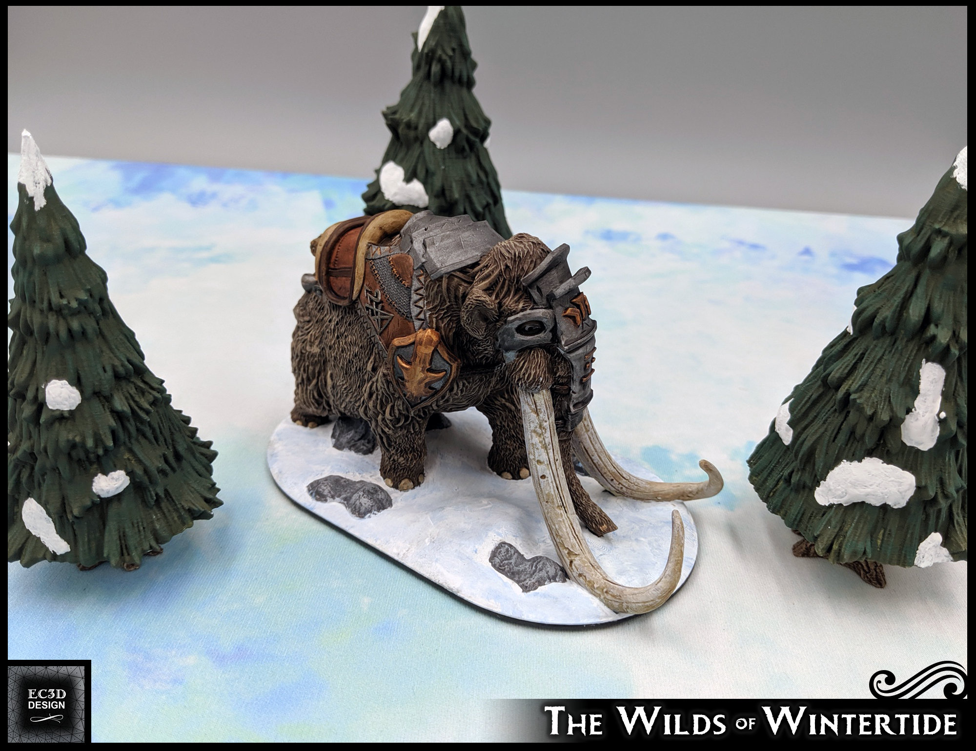 Wooly Mammoth Mini 28mm / Dnd / D&D / Pathfinder / Terrain / - Etsy