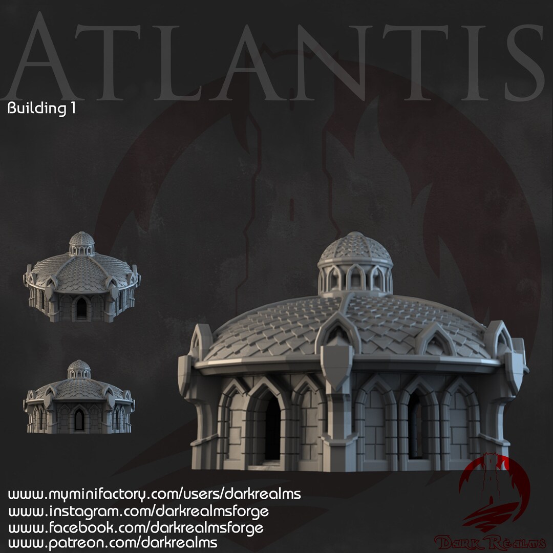 Atlantis Building 1 / Tabletop / Fantasy / Dnd / D&D / Pathfinder ...