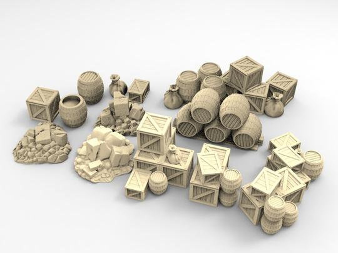 Rubble and Cargo Kit (13pcs) / Dnd / D&D / Pathfinder / / RM Printable ...