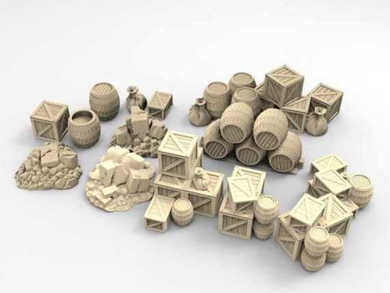 Rubble and Cargo Kit 13pcs / Dnd / D&D / Pathfinder / / RM | Etsy