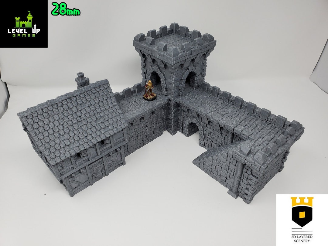 Barracks / Fantasy / Dnd / D&D / Pathfinder / Terrain / 3D Layered ...
