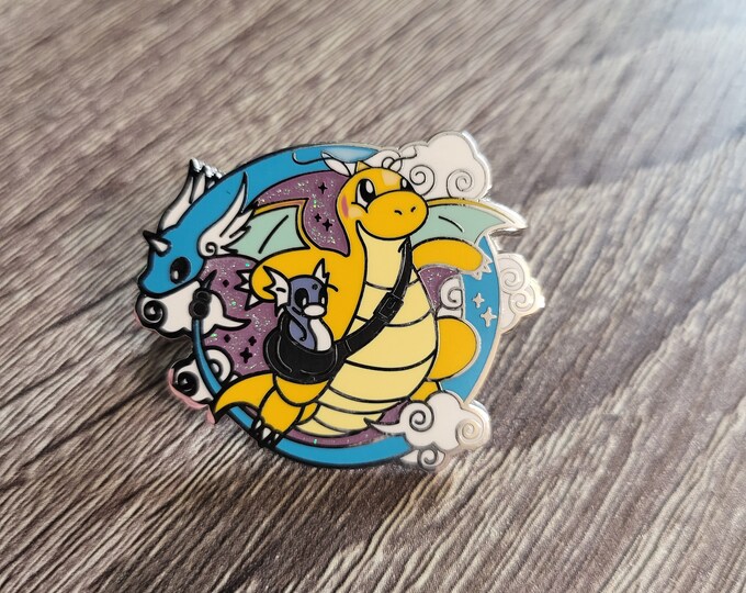 Dragonite Evolved Pin // Pokemon - Etsy